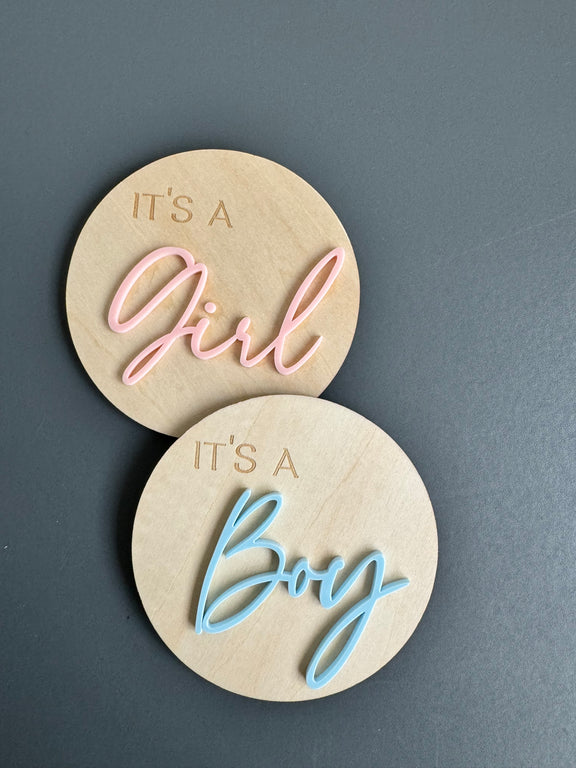 Gender milestone card – Welcome baby