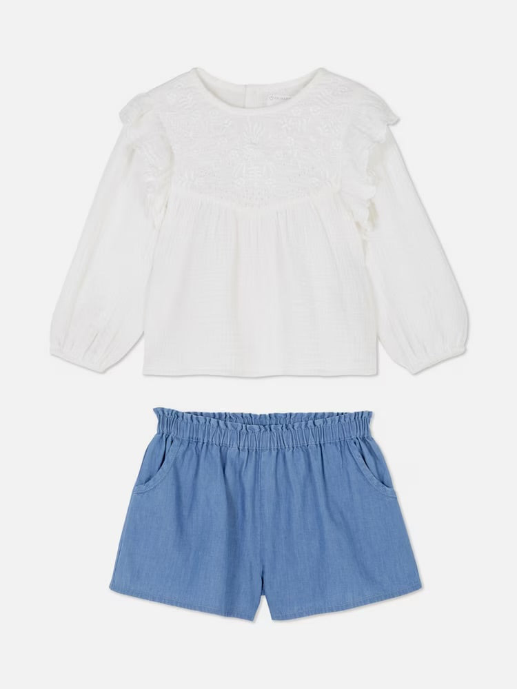 Primark girl shorts set – Welcome baby