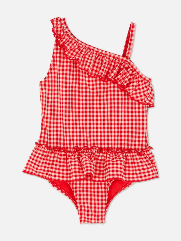 Primark red gingham swimsuit – Welcome baby
